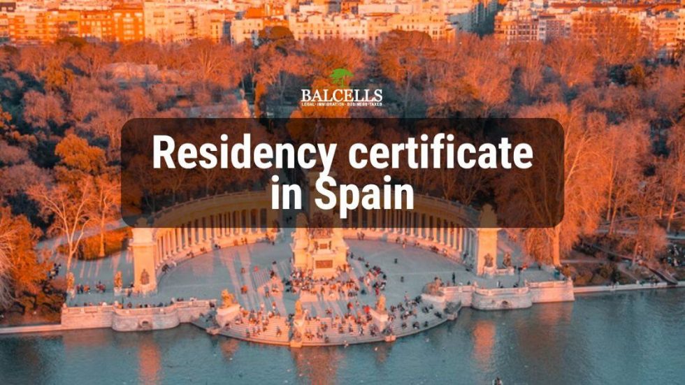 Certificate of Resident or Non-Resident in Spain