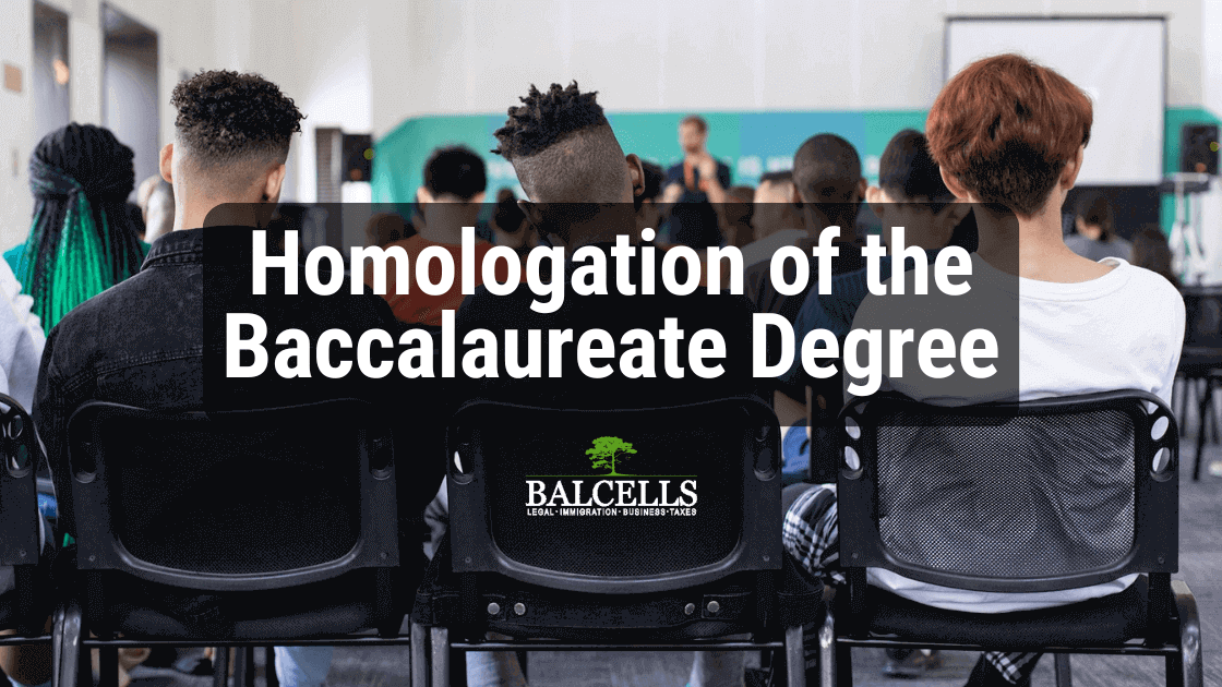 Homologation in Spain of baccalaureate degree